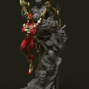 3D Iron Spider 3D STL Model Digital Download Art Diy Gift - Etsy