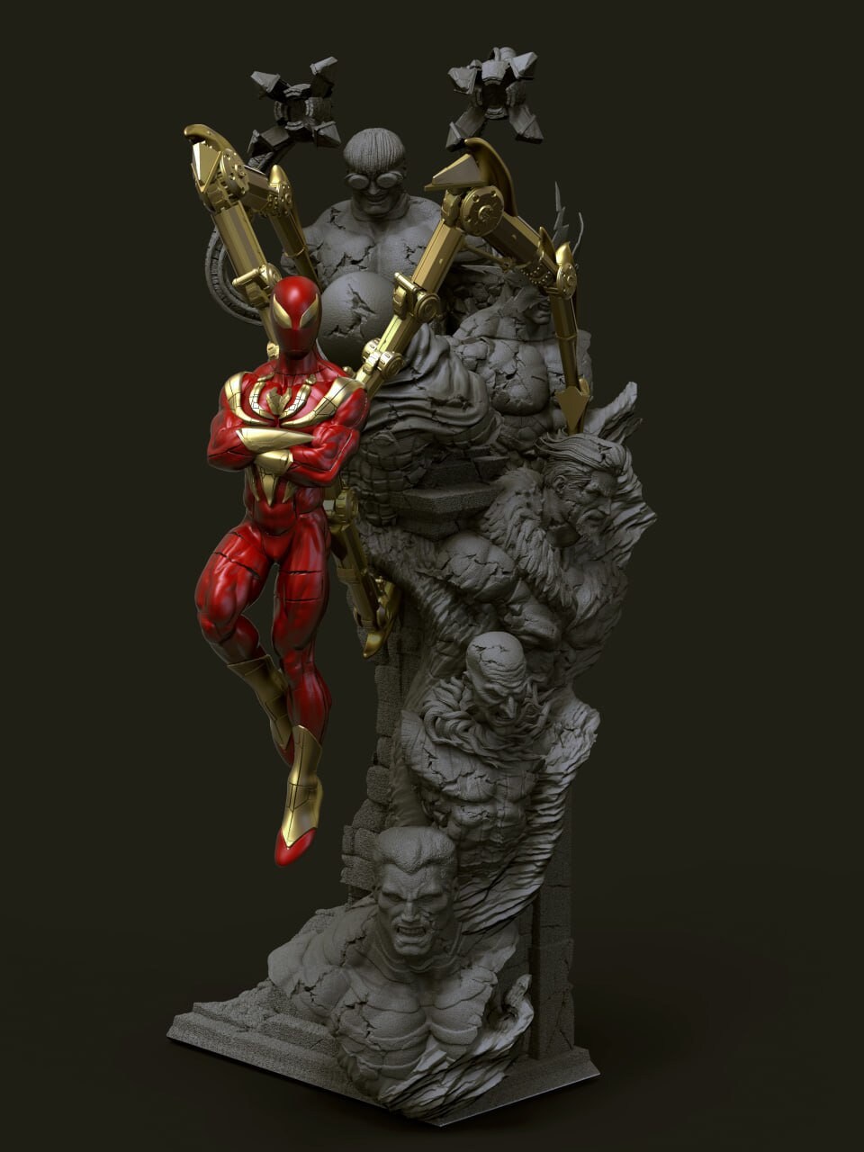 3D Iron Spider 3D STL Model Digital Download Art Diy Gift - Etsy