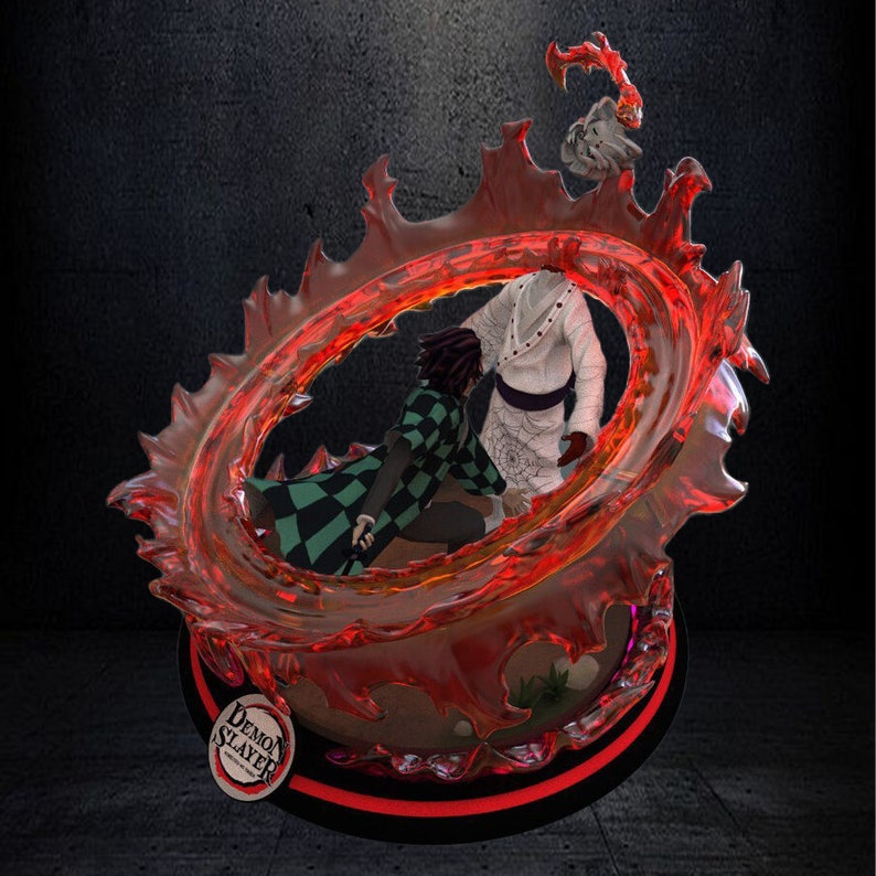 3D Tanjiro Vs Rui Demon Slayer 3D STL Model Digital Download Art Diy ...