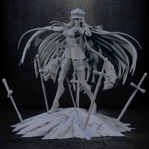 3D Esdeath Akame Ga Kill 3D STL Model Digital Download Art Diy Gift ...