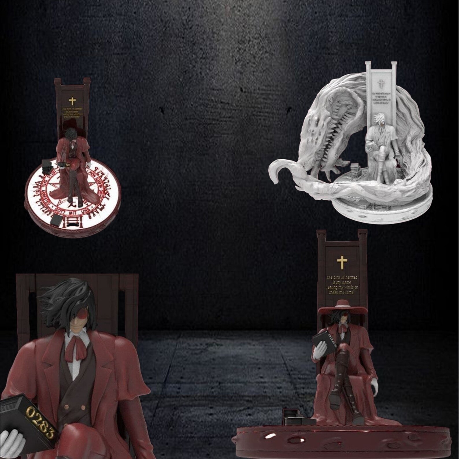 3D Alucard Hellsing Modelo 3D STL Descarga digital Art Diy Gift - Etsy ...