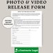 Photo and Video Release Form Template: Editable Legal Consent (digital ...