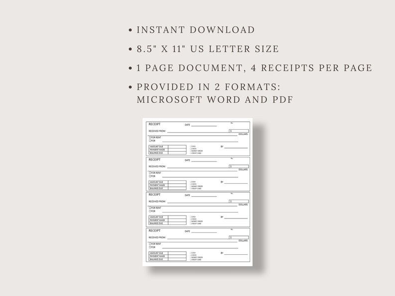 Sales Receipt, Customer Receipt, Receipt Book, Payment Receipt, Rent ...