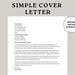 Simple Cover Letter, Cover Letter Form, Cover Letter Example, Cover ...