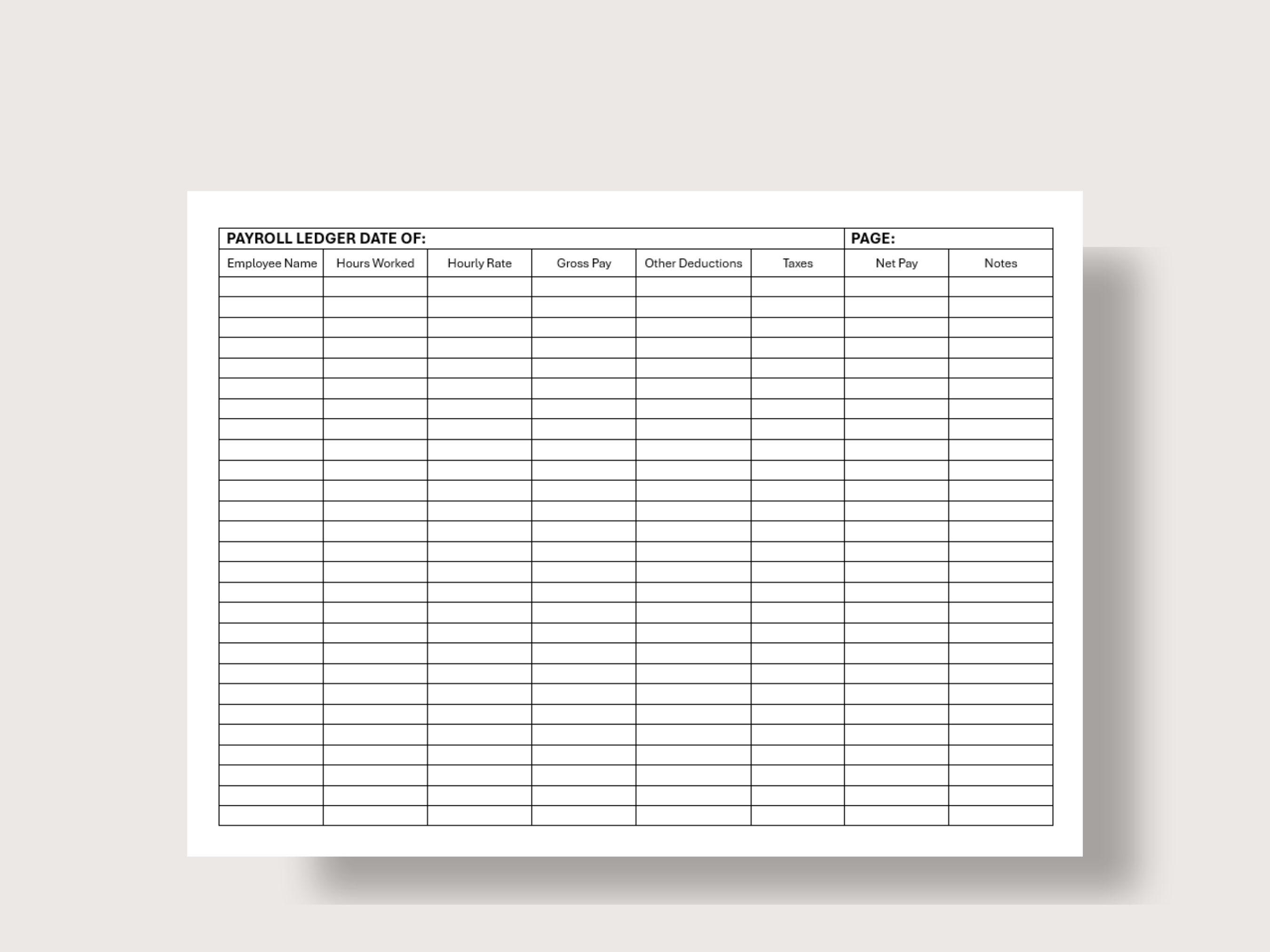 Payroll Tracker, Payroll Management, Payroll Register, Employee Payroll ...