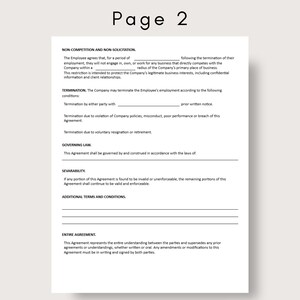 Employer Agreement, New Hire Checklist, Human Resources Form ...