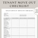 Tenant Move-in/out Checklist: Landlord Inspection Report (PDF & Word ...