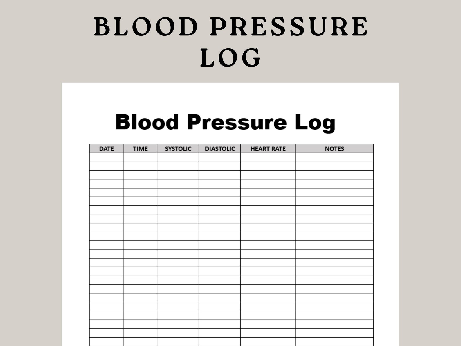 Blood Pressure Log, High Blood Pressure, Medical Vitals, Low Blood ...