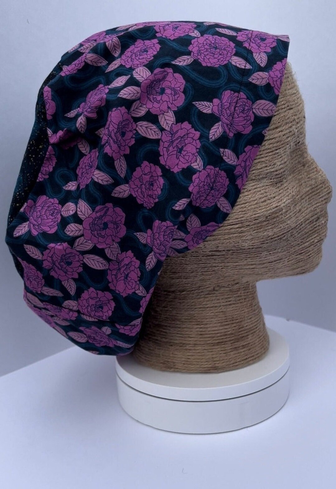 Modified Euro Scrub Caps, Surgical Scrub Hats for Long Hair, Floral ...