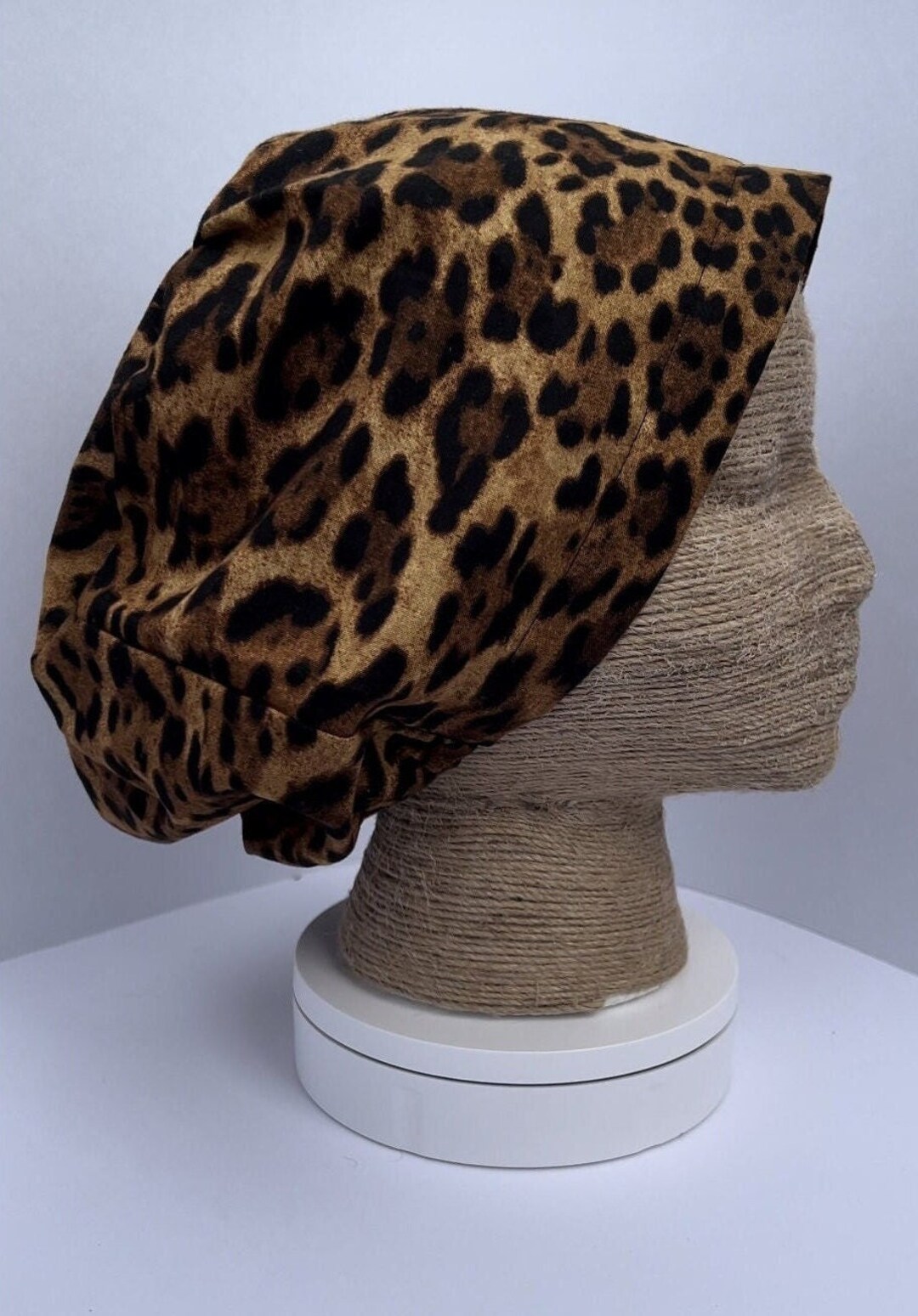 Leopard Print Scrub Cap, Animal Print Nurse Cap, Cheetah Medical Hat ...