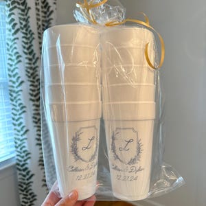 Wedding or Engagement Cups, Personalized Engagement Cups, Engagement ...