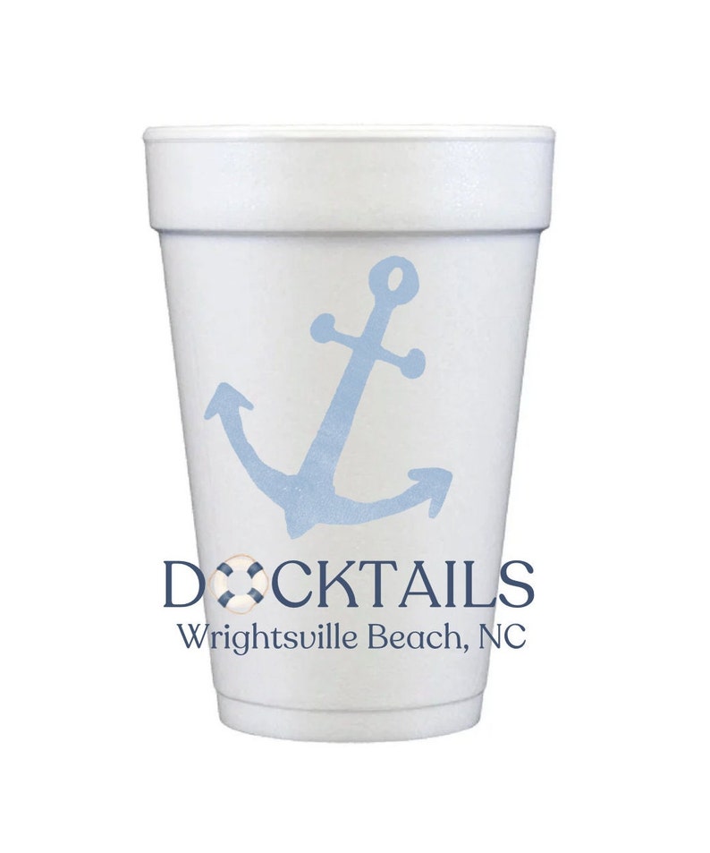 Docktails, Beach House Cups, Personalized Styrofoam Cups, Beach Party ...