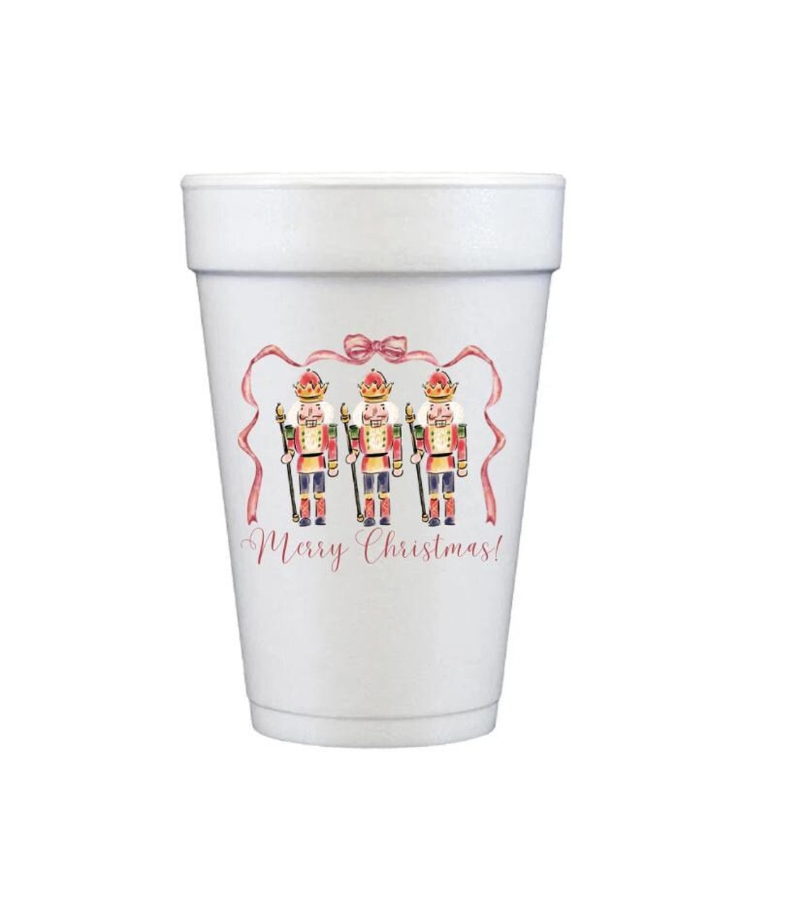 Nutcracker Cups, Christmas Cups, Merry Christmas Foam Cups, Custom ...