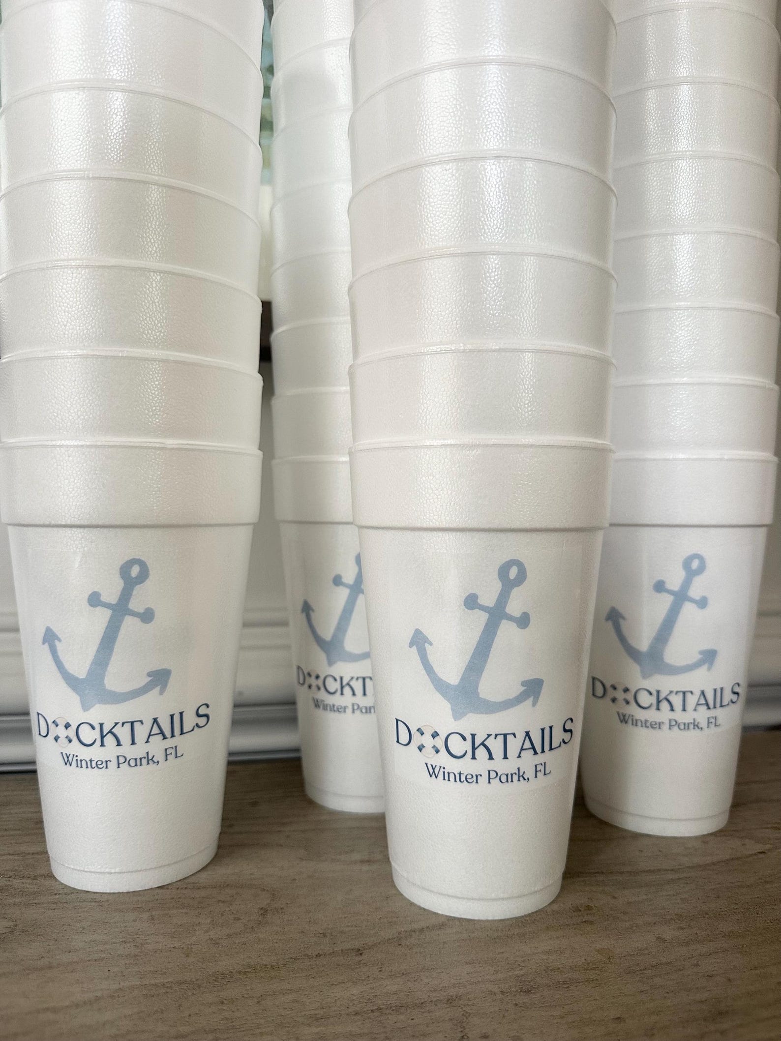 Docktails, Beach House Cups, Personalized Styrofoam Cups, Beach Party ...