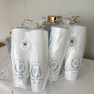 Wedding or Engagement Cups, Personalized Engagement Cups, Engagement ...