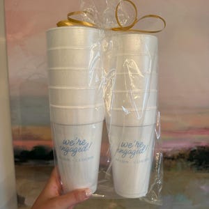 We're Engaged!, Personalized Engagement Cups, Engagement Cups ...