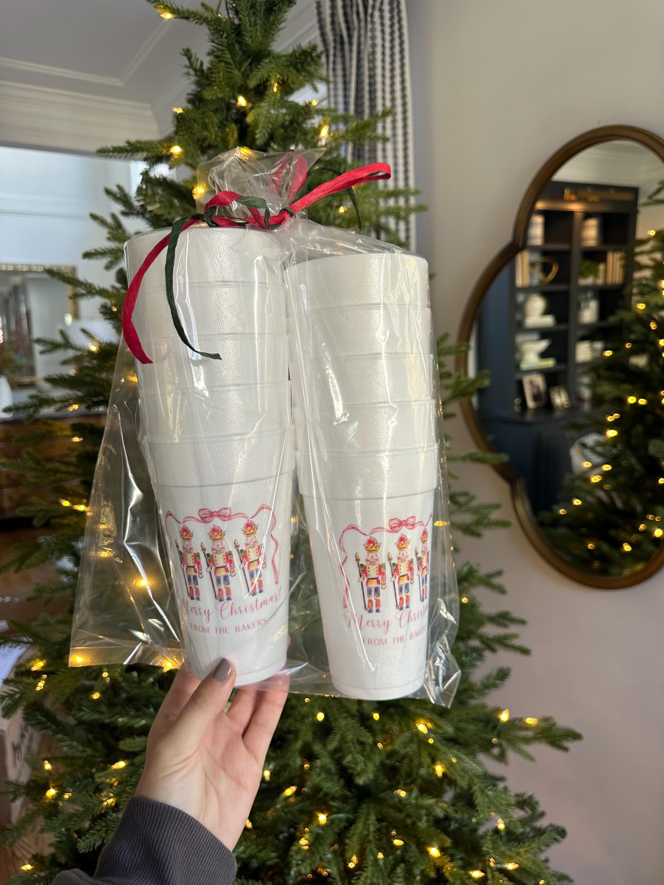 Nutcracker Cups, Christmas Cups, Merry Christmas Foam Cups, Custom ...