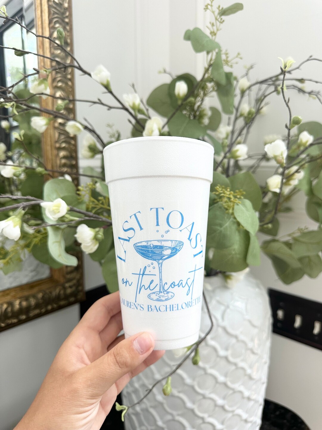 Last Toast on the Coast, Bachelorette Cups - Bachelorette Foam Cups ...