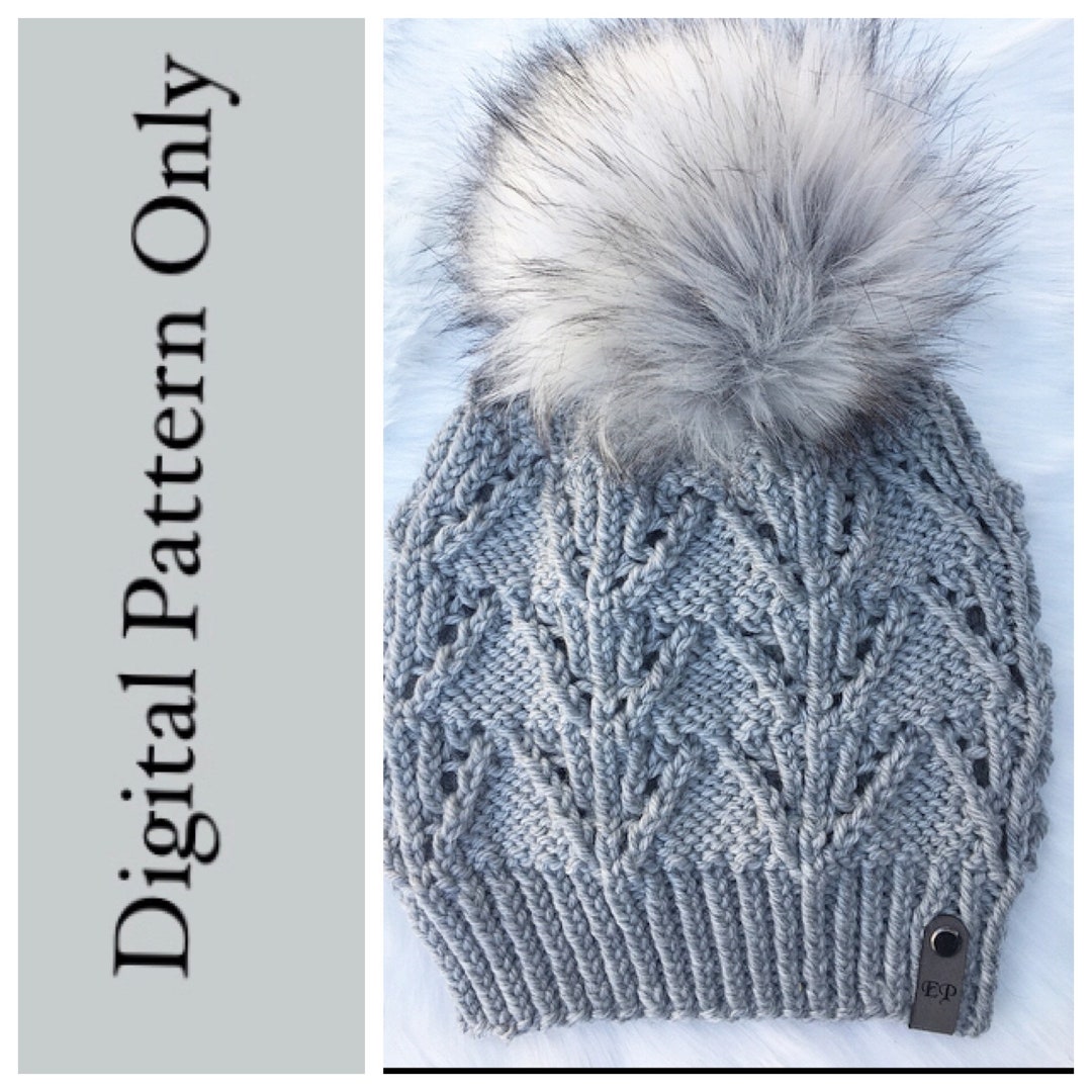 KNIT PATTERN - Pyramid Beanie - PDF Pattern Only - Etsy