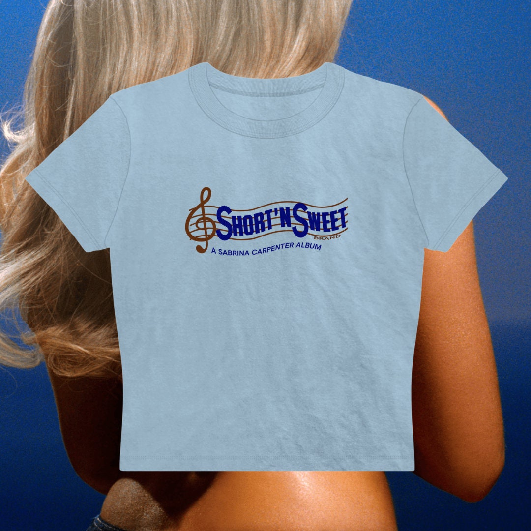 Short'n Sweet Sabrina Carpenter Baby Tee Short N Sweet Fan Art & Album ...