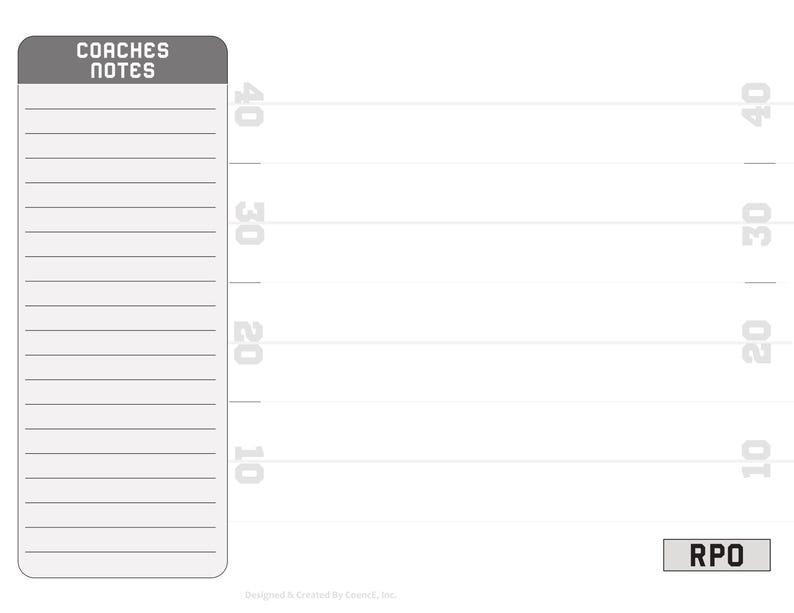 Blank Flag Football Play Sheet Templates - Etsy