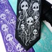 Halloween Necktie Skull Necktie Skeleton Tie Skull Tie - Etsy