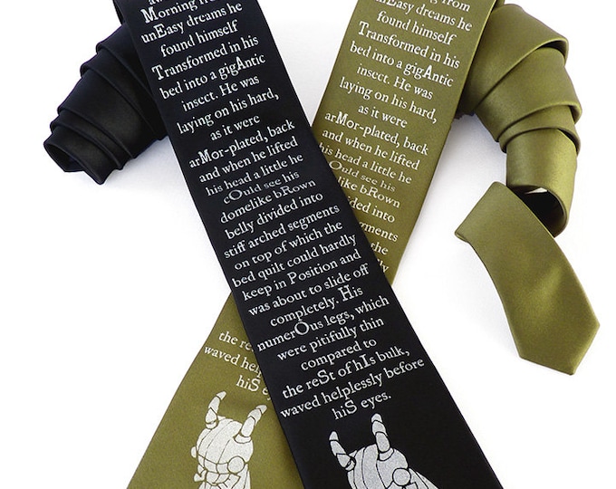 Franz Kafka Necktie Literary Gift English Teacher Gift - Etsy