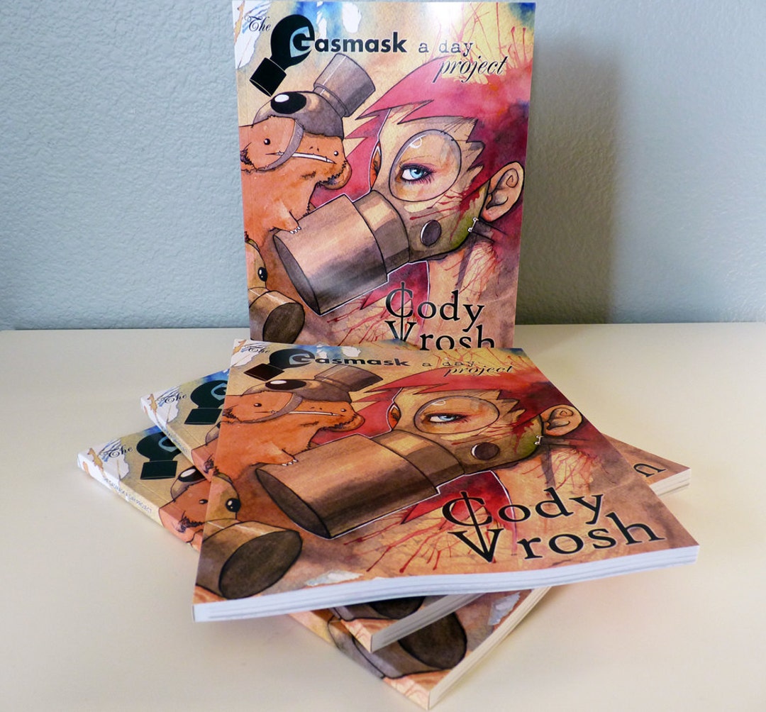 The Gas Mask A Day Project Book by Cody Vrosh - Gas Mask Art Book, Post ...