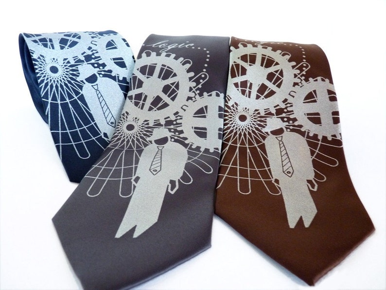 Steampunk Necktie, Geek Tie, Tech Gift for Men, Steampunk Gift ...