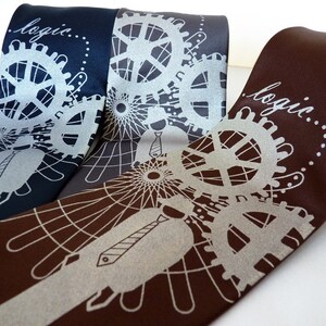 Steampunk Necktie, Geek Tie, Tech Gift for Men, Steampunk Gift ...