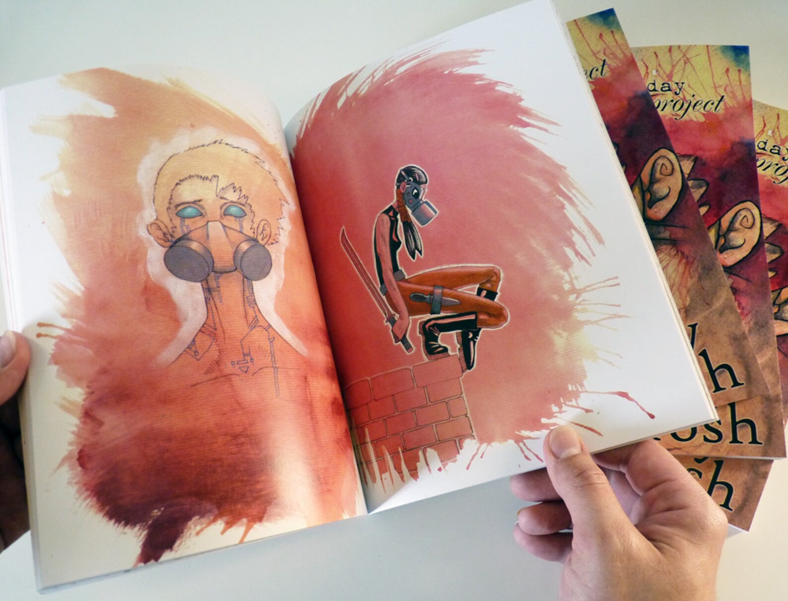 The Gas Mask A Day Project Book by Cody Vrosh - Gas Mask Art Book, Post ...