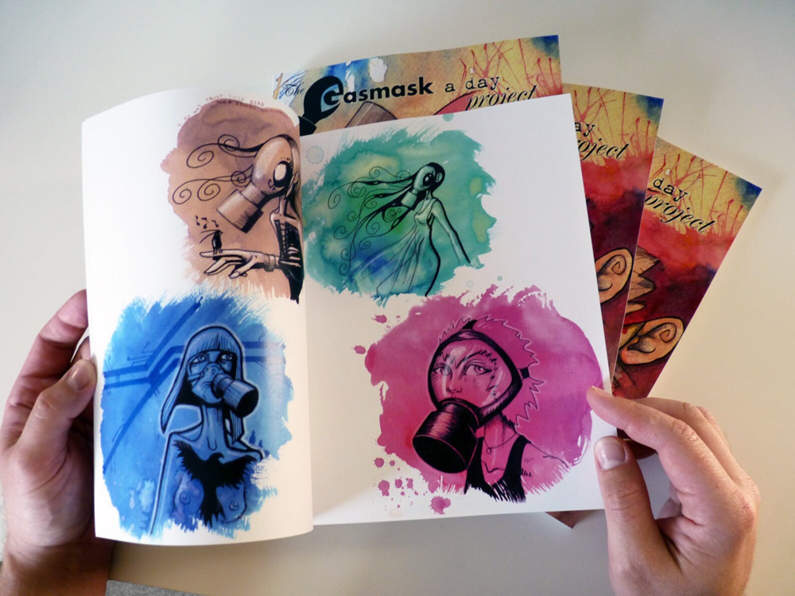 The Gas Mask A Day Project Book by Cody Vrosh - Gas Mask Art Book, Post ...