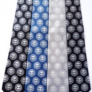 Halloween Necktie, Skull Necktie, Skeleton Tie, Skull Tie, Mens Ties ...