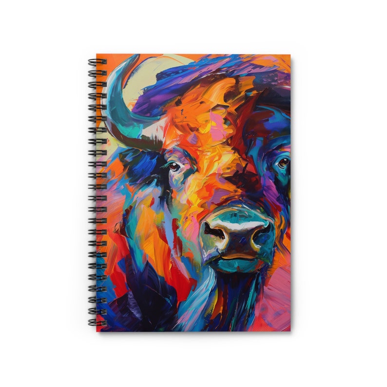 Wilder Miles 'bison' Spiral Notebook, 118 Ruled Line Pages, 6 X 8 for ...