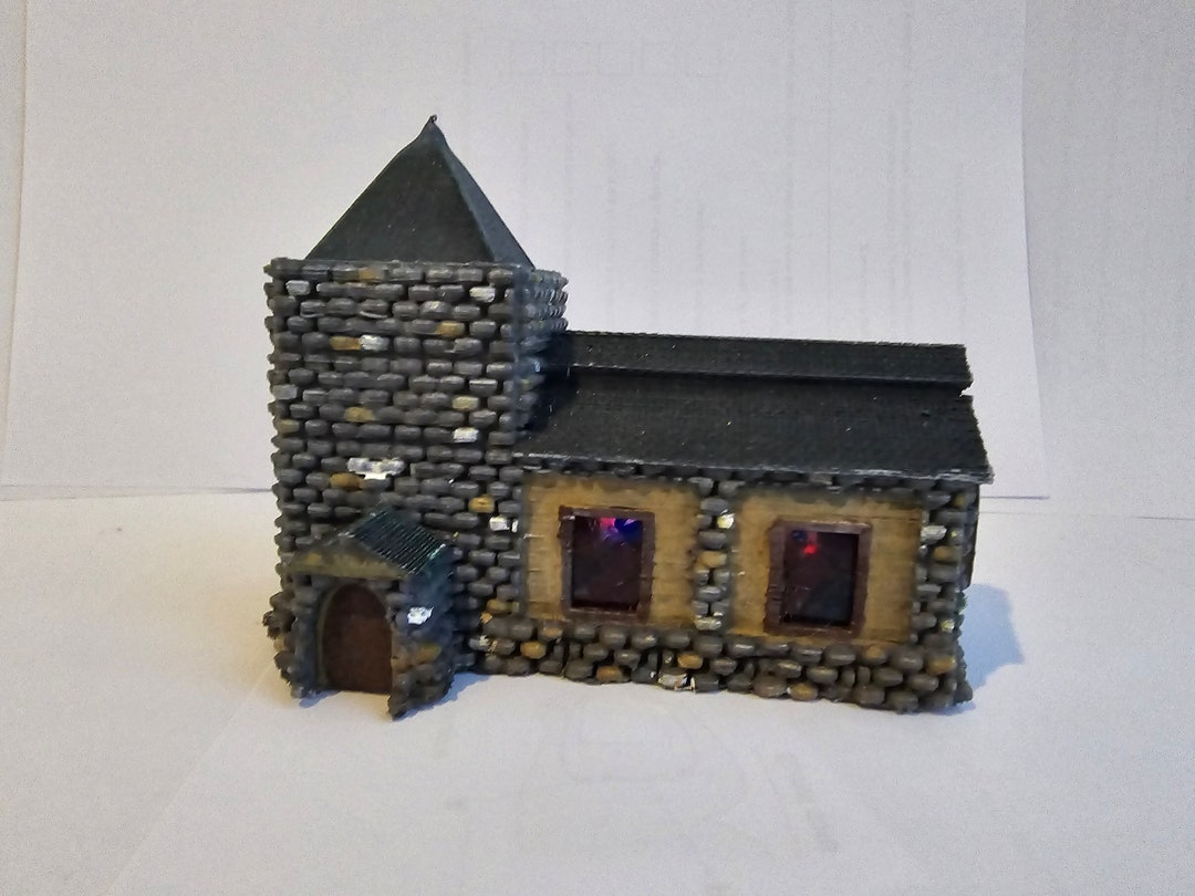 3D Printed Stonewall Church Model: Z/N/00/TT120 Gauge - Etsy