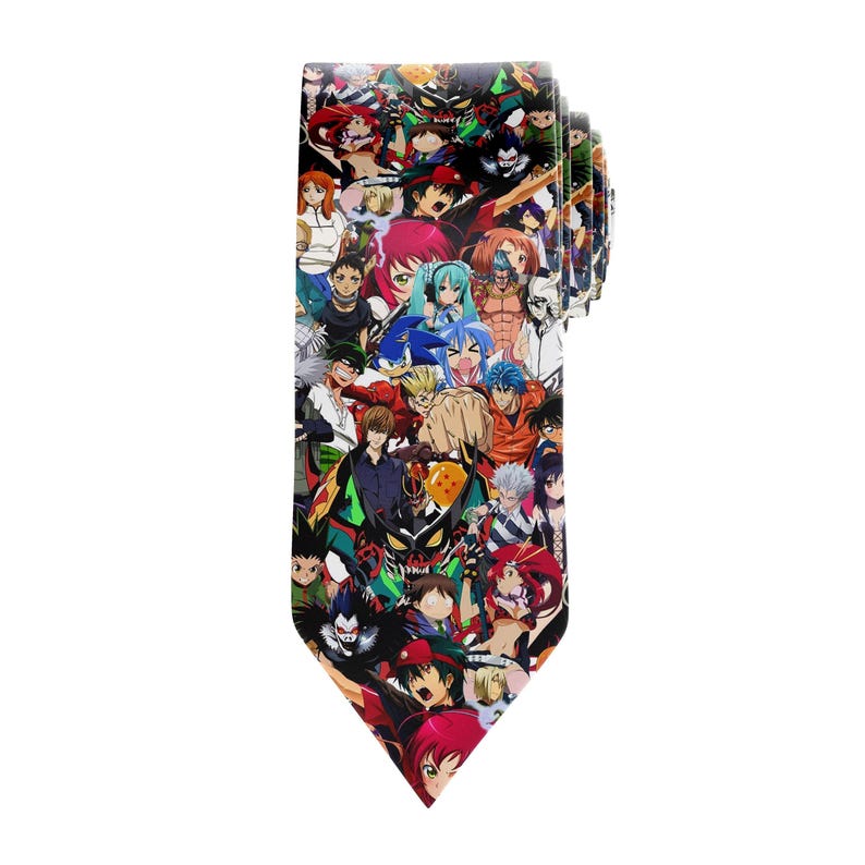 Anime Tie Anime Necktie Collage - Etsy