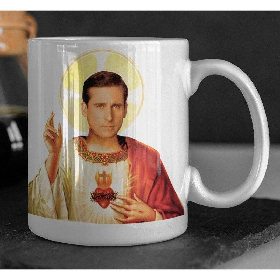 Saint Michael Scott Mug Michael Scott Cup - Etsy
