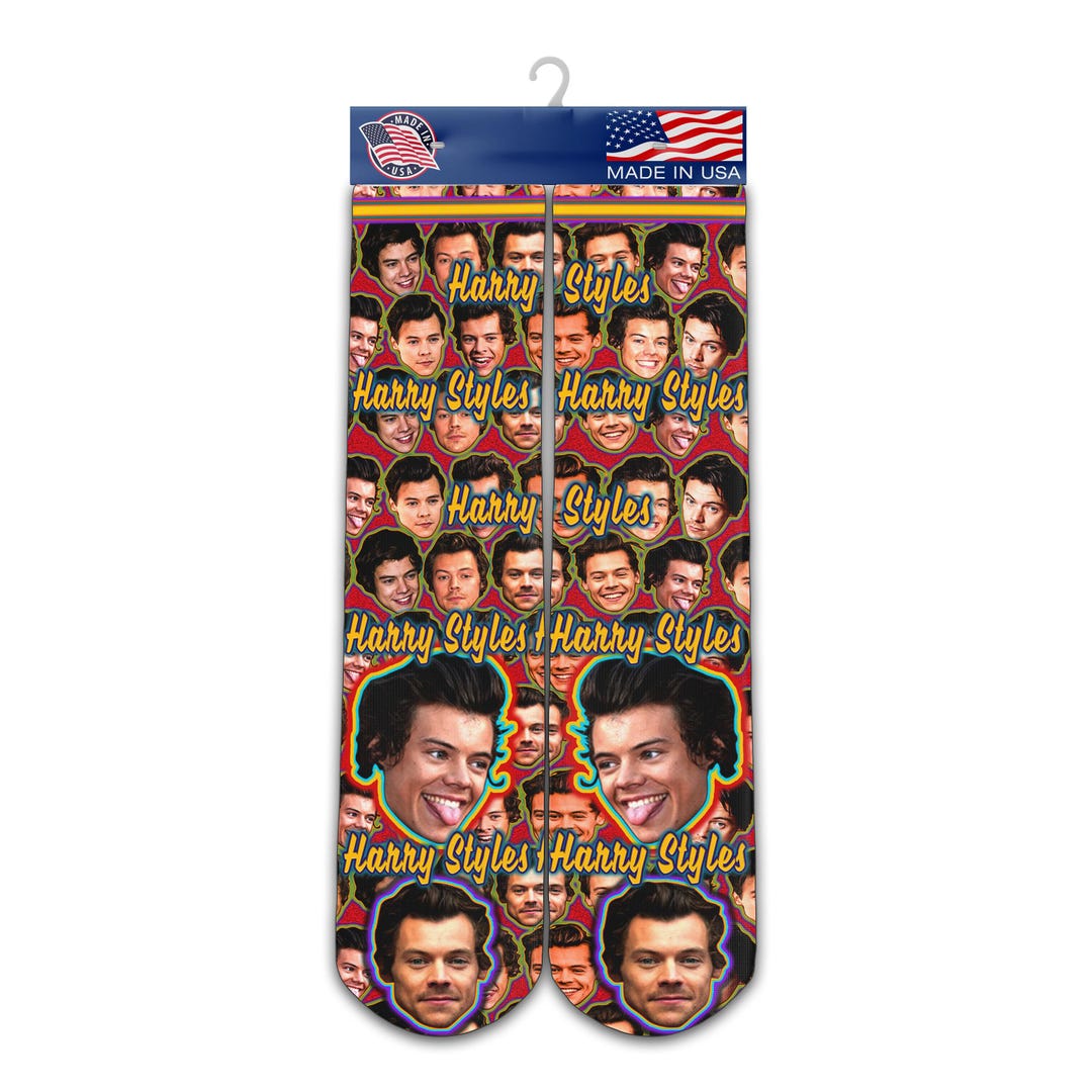 Harry Styles Socks Custom Socks Harry Styles Faces Socks - Etsy