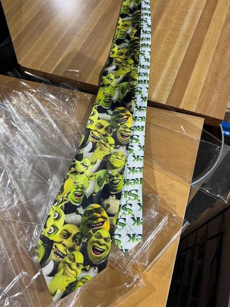 Shrek Tie Shrek Neck Tie - Etsy