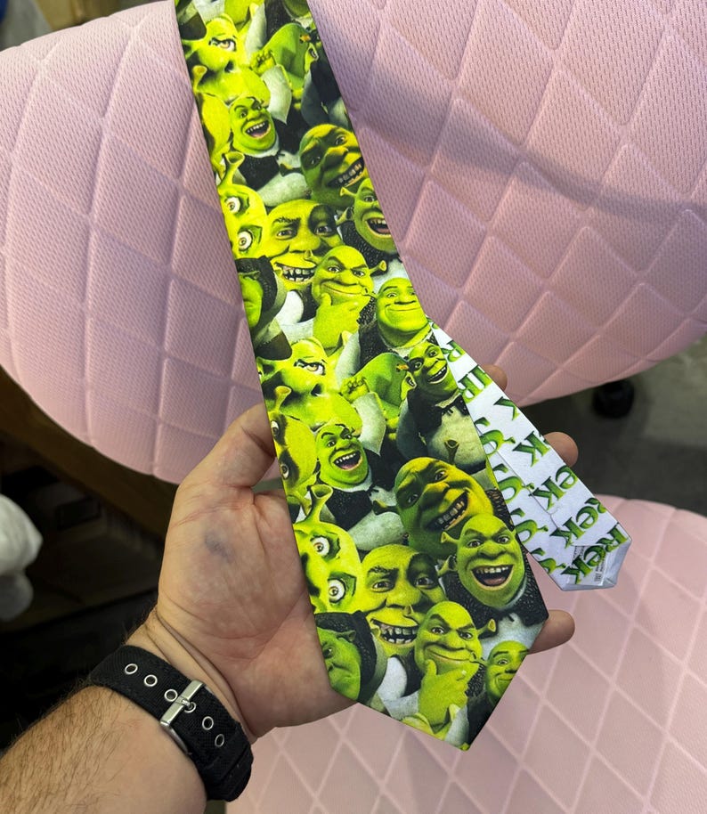 Shrek Tie Shrek Neck Tie - Etsy