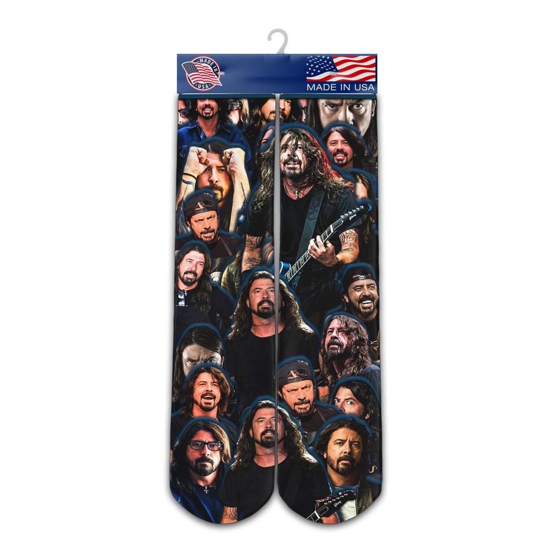 Dave Grohl Socks Foo Fighters Gift Stockings Nirvana Socks - Etsy