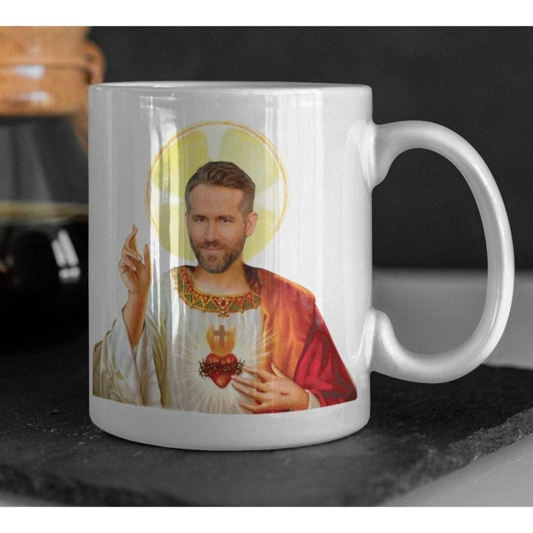 Saint Ryan Reynolds Mug Saint Ryan Reynolds Cup - Etsy