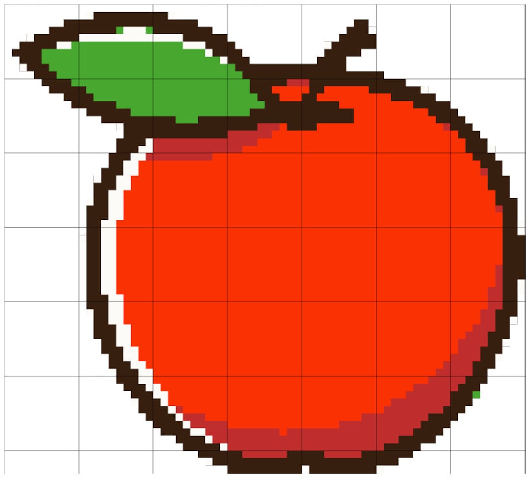Cross Stitch Pattern Apple - Etsy