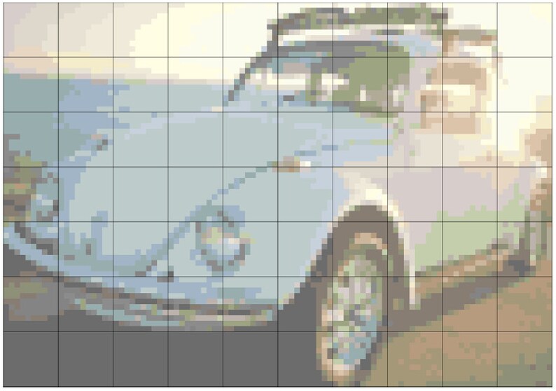 Cross Stitch Pattern VW Bug - Etsy