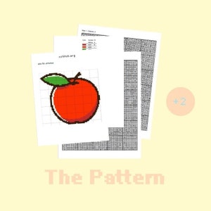 Cross Stitch Pattern Apple - Etsy