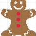Cross Stitch Pattern Gingerbread Man - Etsy