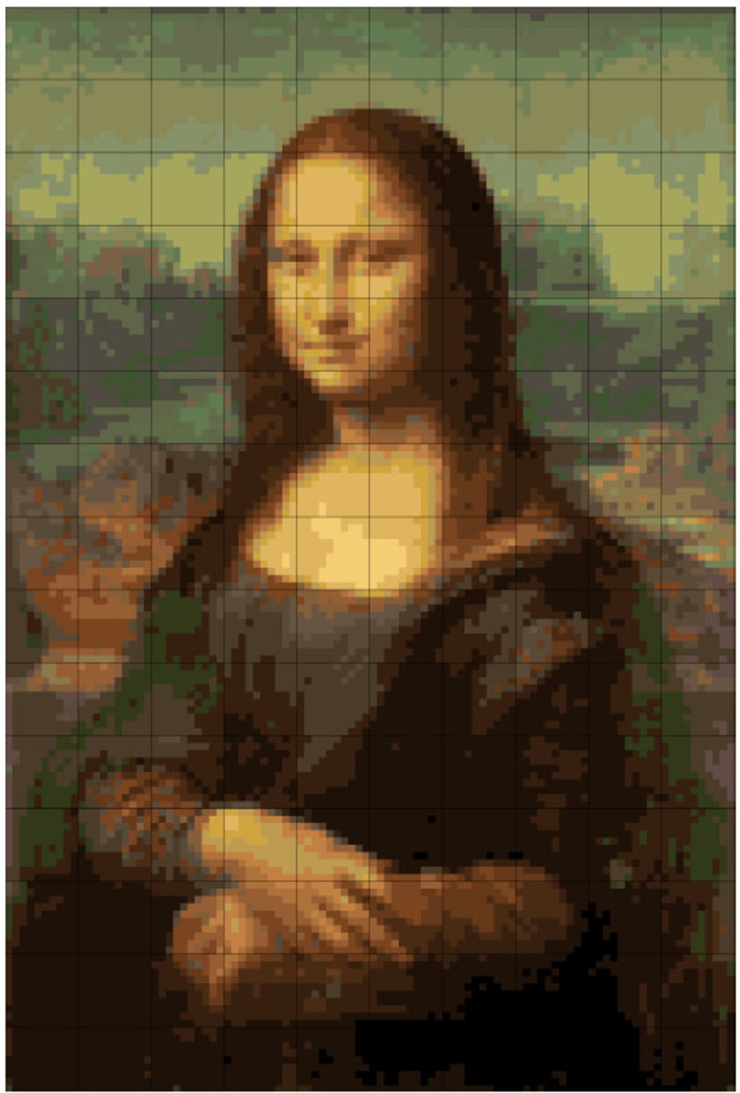 Cross Stitch Pattern Mona Lisa medium - Etsy