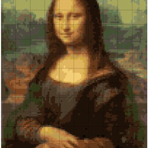 Cross Stitch Pattern Mona Lisa medium - Etsy