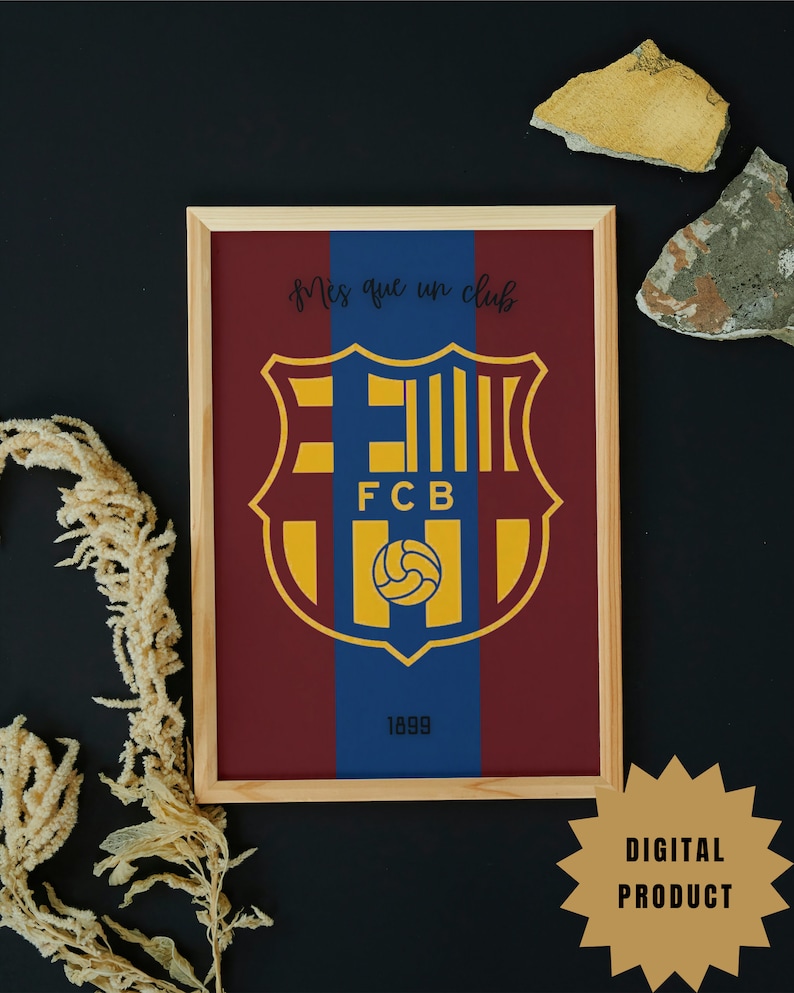 Fc Barcelona Badge | Football (soccer) Poster | Blaugrana | Mes Que Un ...