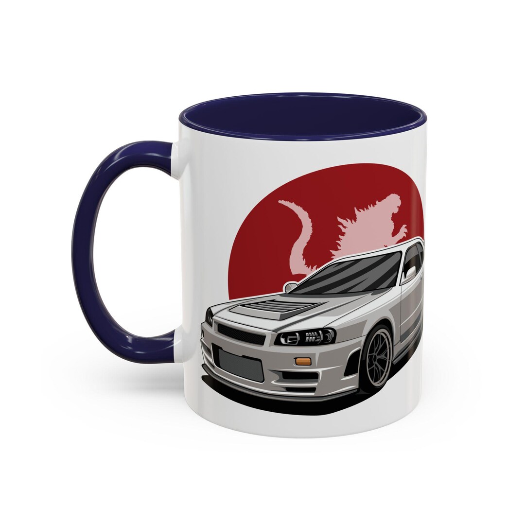 Nissan Skyline R34 Godzilla Accent Coffee Mug (11, 15oz) - Etsy Australia